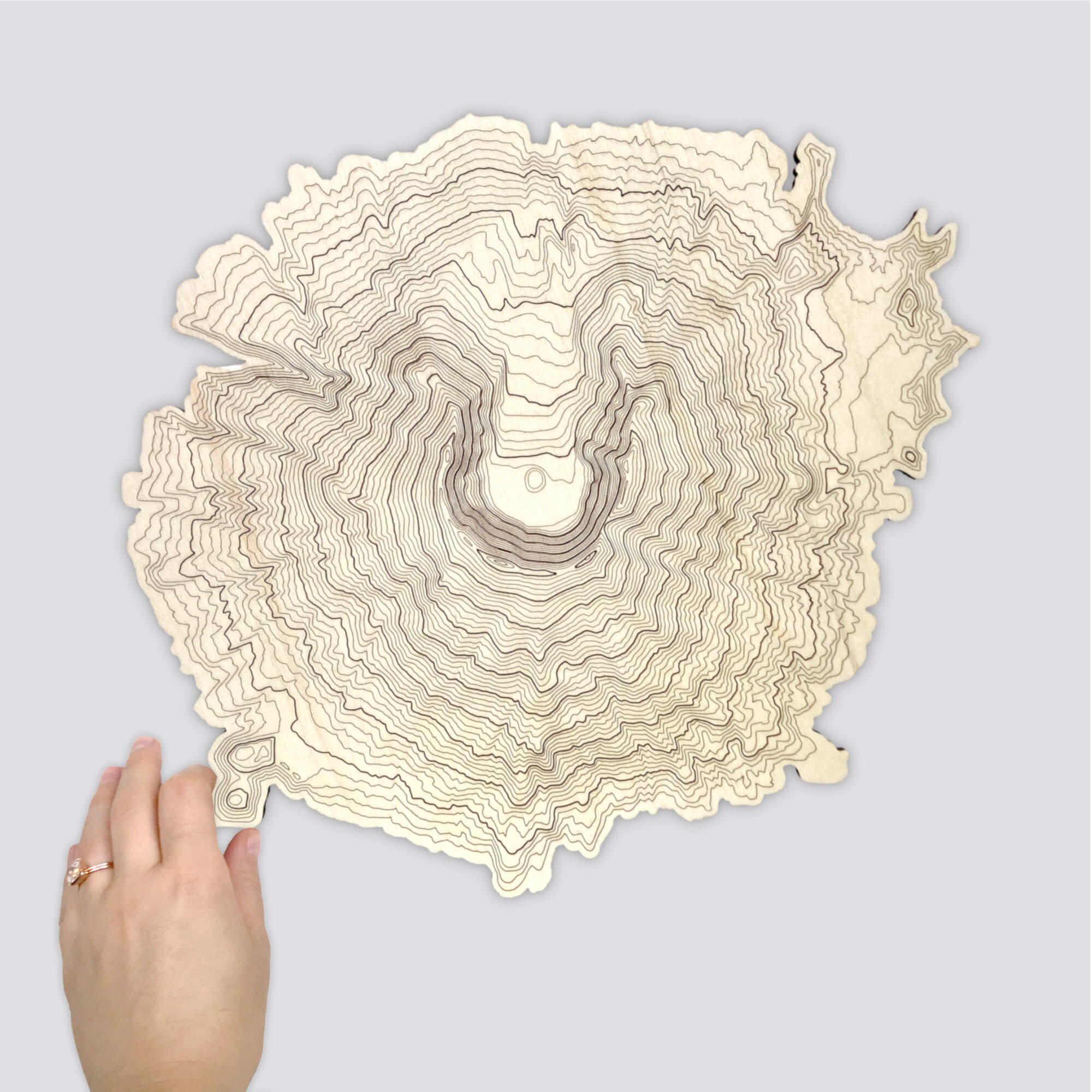 Mt St Helens Topography Wall Art – SML | Simple Modern Living