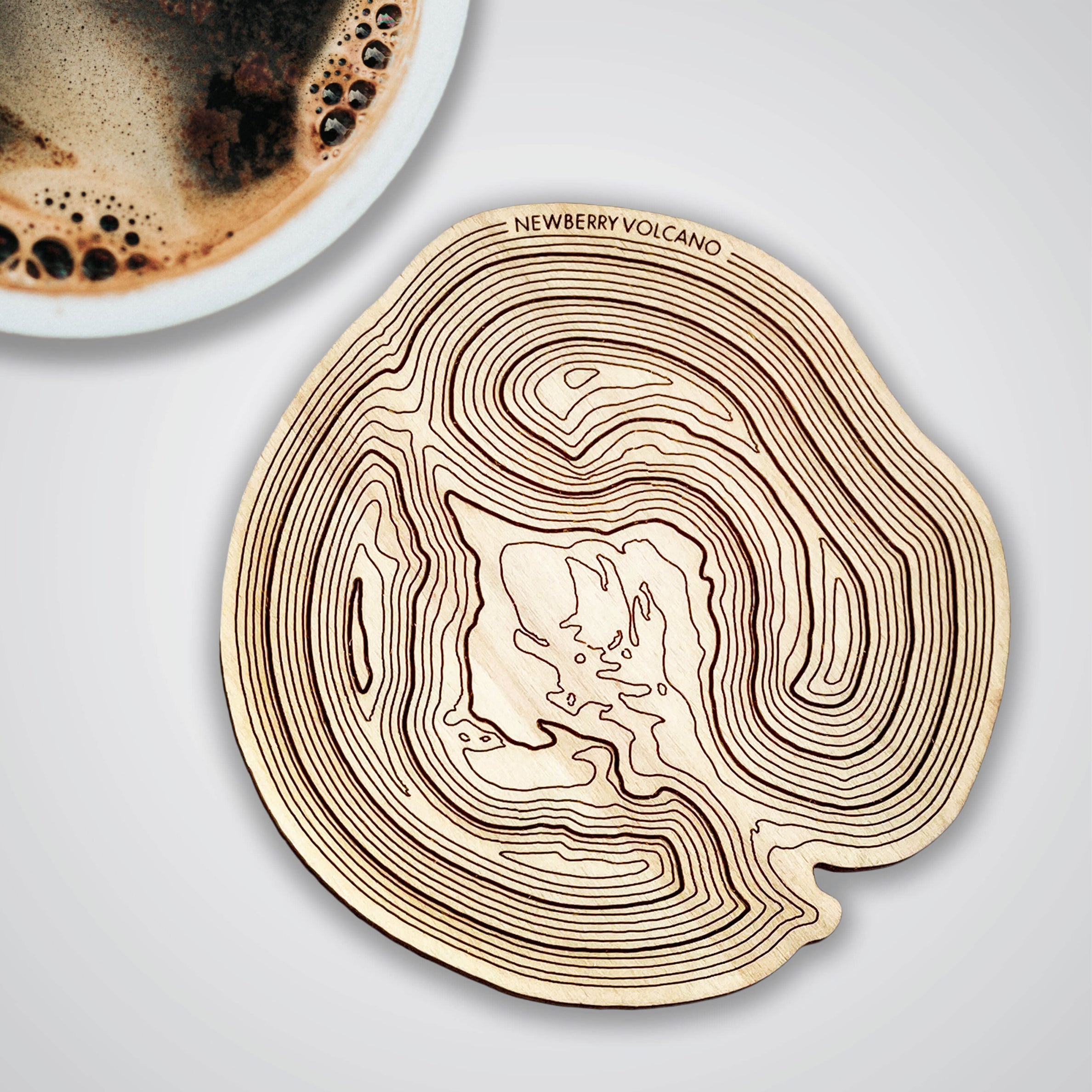 Oregon Volcanoes Topography Coasters - Set of 4 – SML | Simple Modern ...
