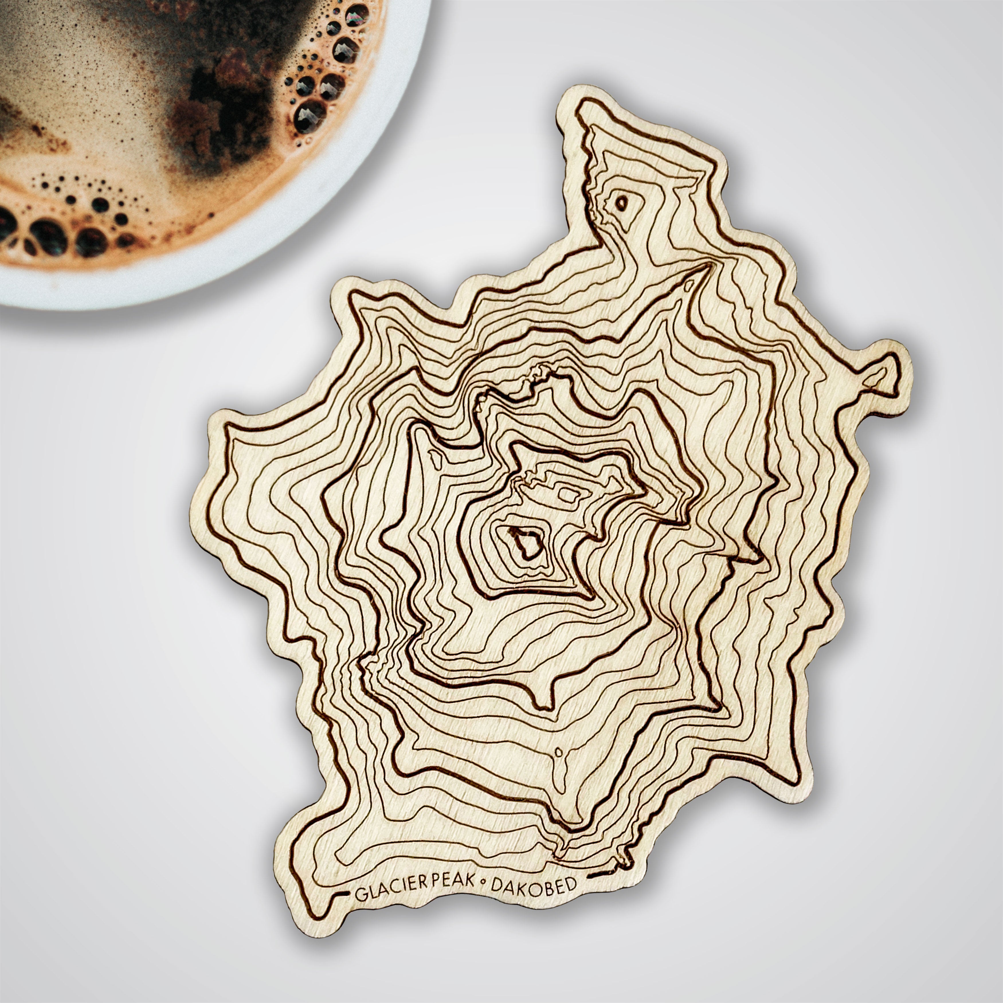 Washington Volcanoes Topography Coasters - Set of 4 – SML | Simple ...