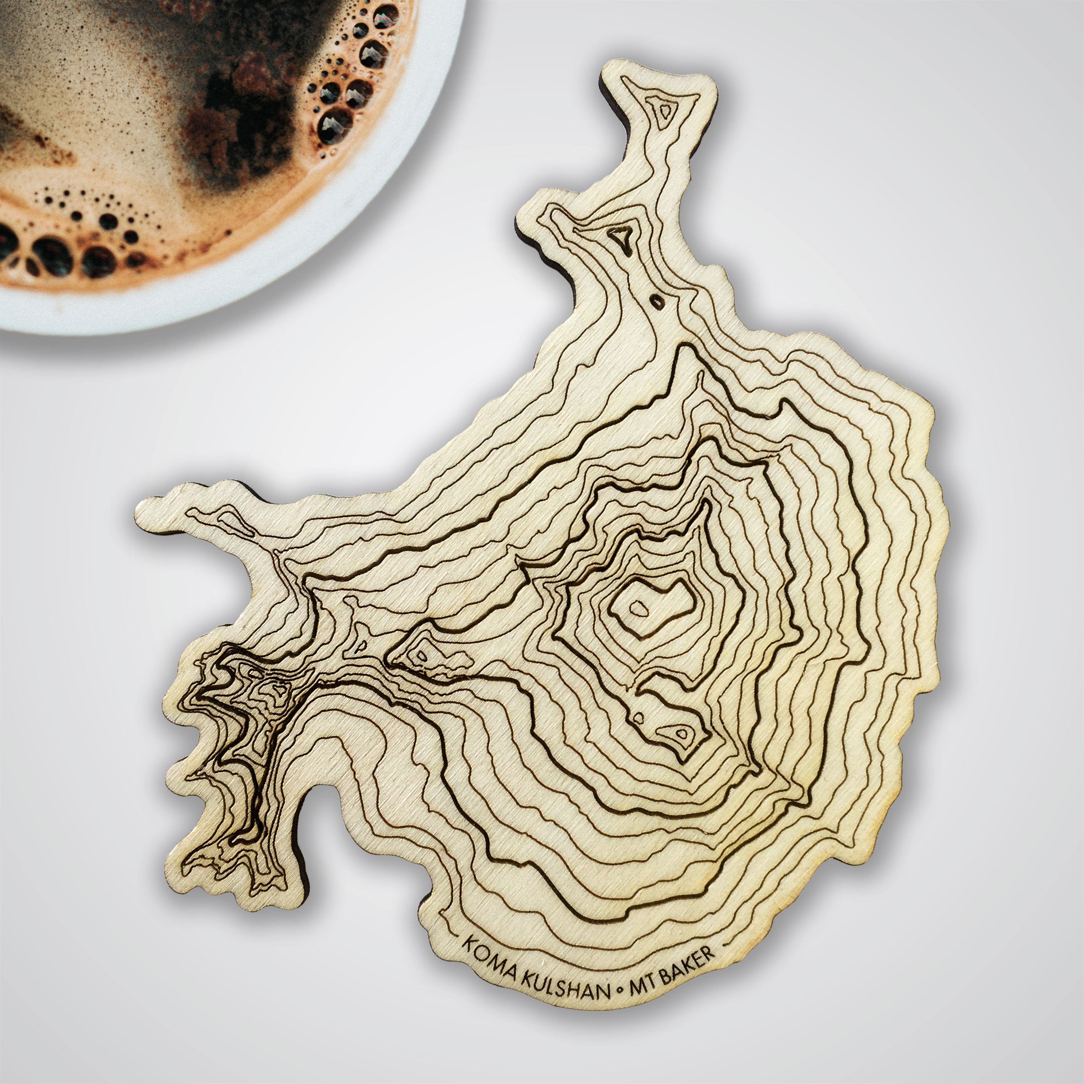 Washington Volcanoes Topography Coasters - Set of 4 – SML | Simple ...