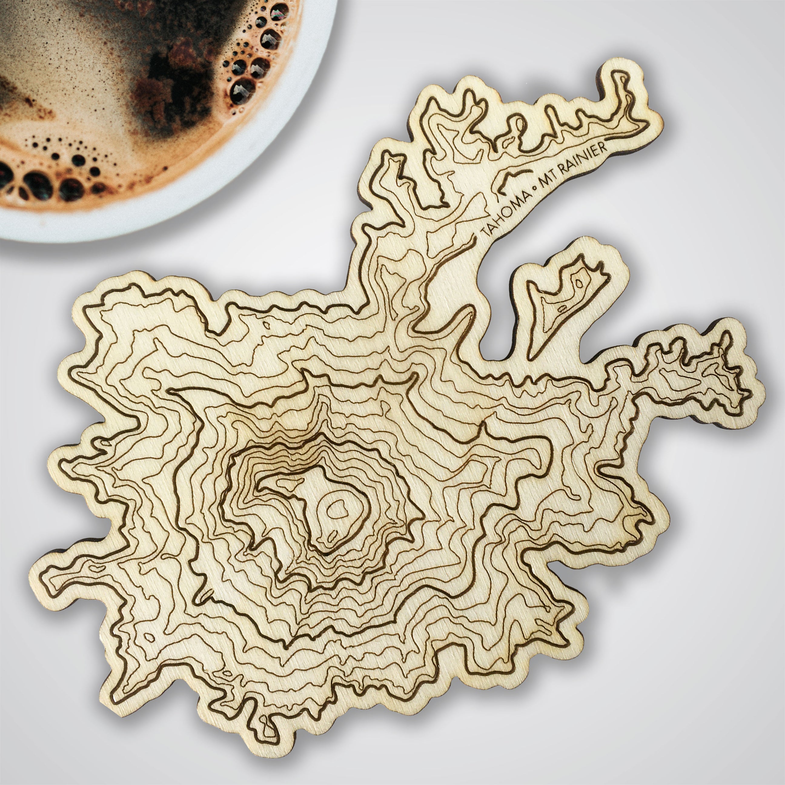 Washington Volcanoes Topography Coasters - Set of 4 – SML | Simple ...