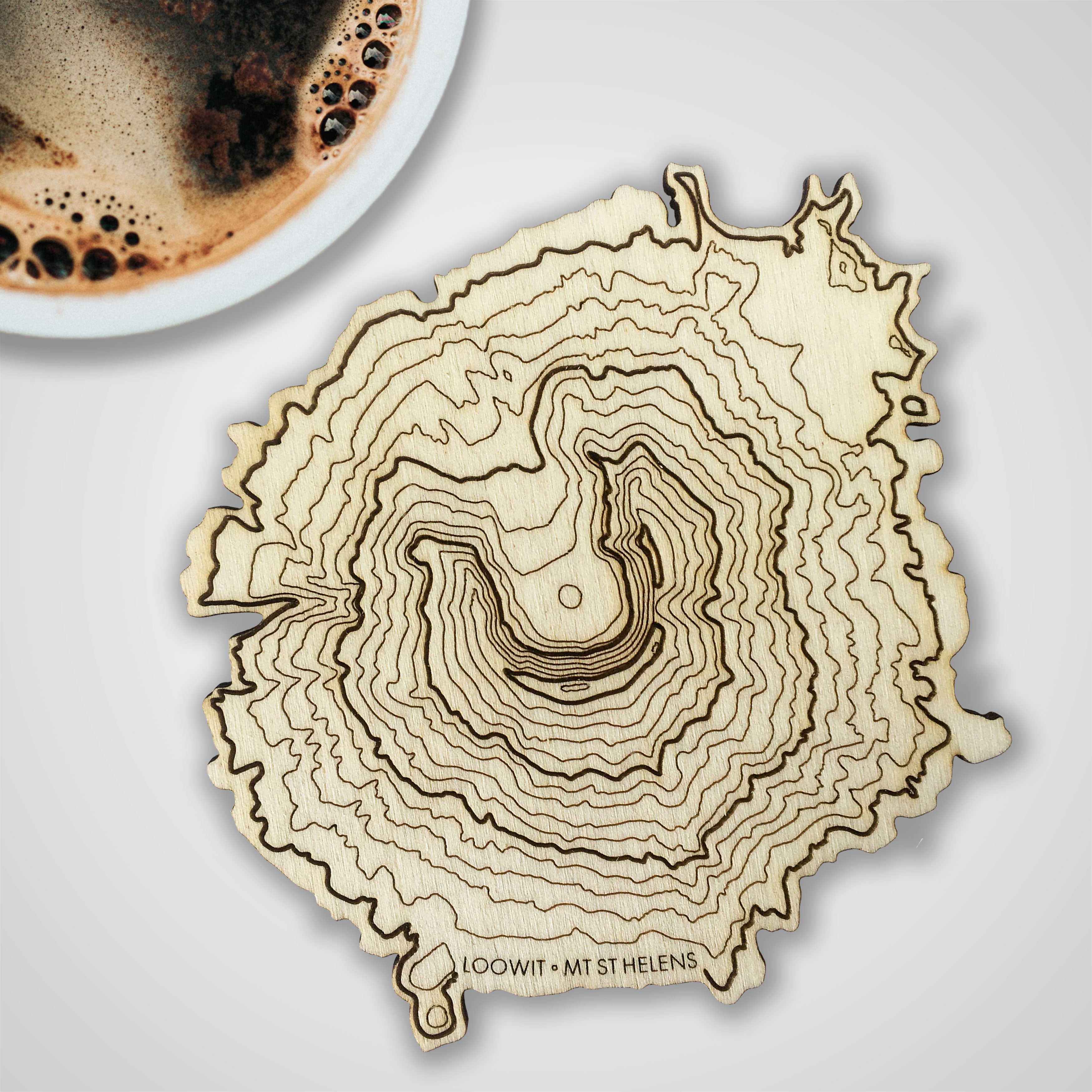Washington Volcanoes Topography Coasters - Set of 4 – SML | Simple ...