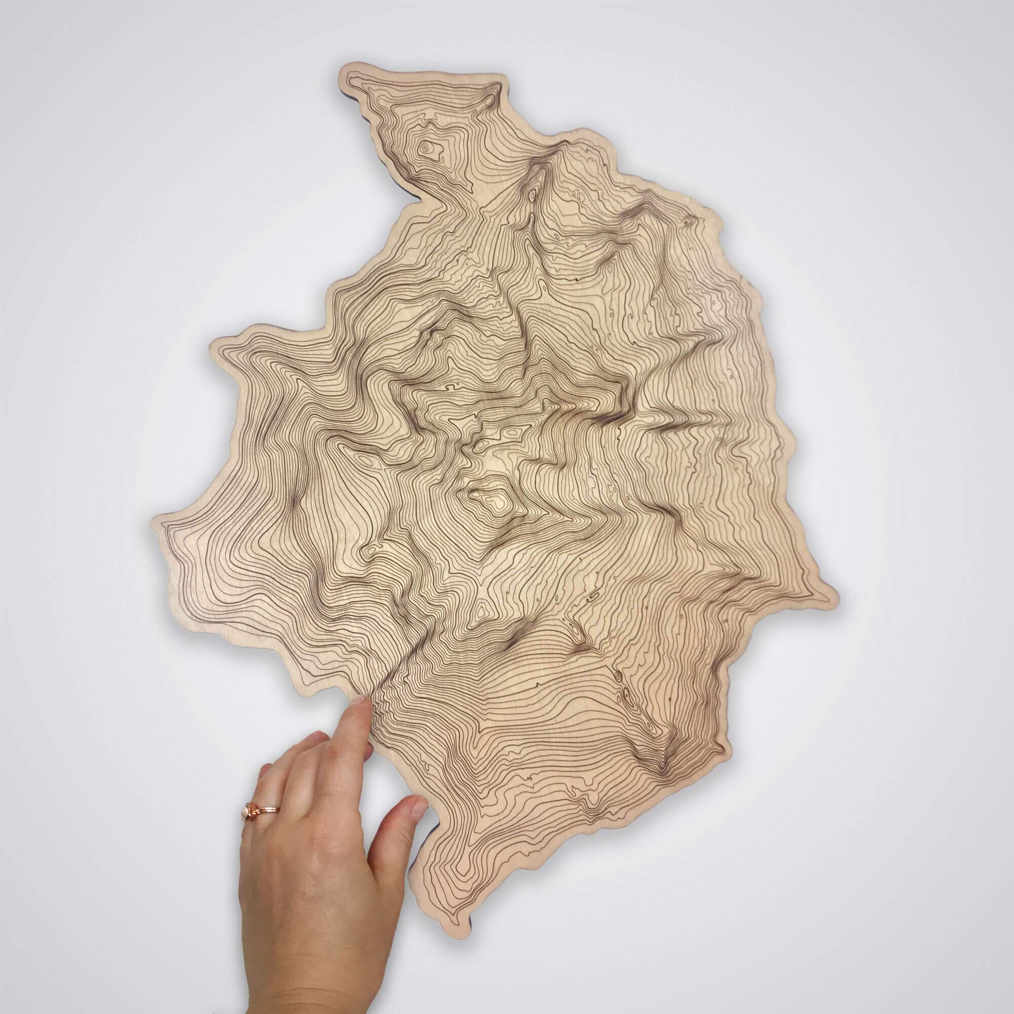 Glacier Peak Topography Wall Art – SML | Simple Modern Living